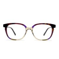 China AD204 Acetate Optical Frame Customized for Optimal Performance and Square Shape for sale