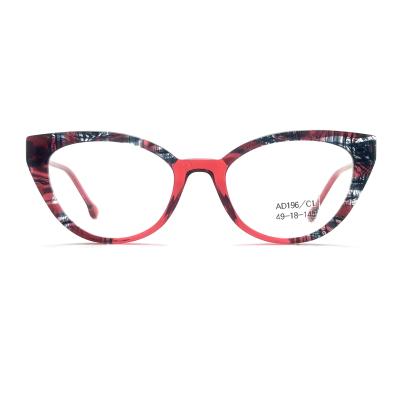 China AD196 Estrutura óptica de acetato elegante para o dia todo Óculos de acetato de conforto à venda