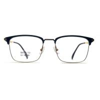 China BD019T Square design Acetate Metal Frames with Full-frame construction for sale