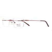 China MD133 Square Metallic Optical Frames Unisex Classic Design for sale
