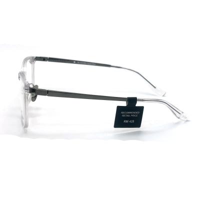 China FP3435 Vierkante oogvorm Acetaat Titanium frame Unisex ontwerp Te koop