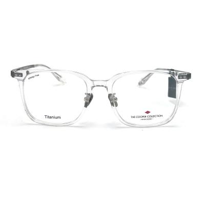 China FP3435 Vierkante oogvorm Acetaat Titanium frame Unisex ontwerp Te koop