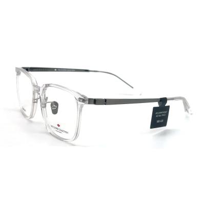 China FP3435 Vierkante oogvorm Acetaat Titanium frame Unisex ontwerp Te koop