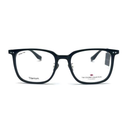 China FP3435 Vierkante oogvorm Acetaat Titanium frame Unisex ontwerp Te koop