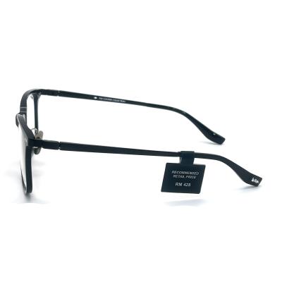 China FP3435 Vierkante oogvorm Acetaat Titanium frame Unisex ontwerp Te koop