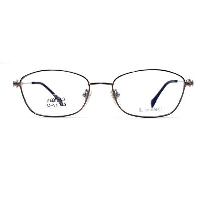China TD001 Premium titanium frame in rechthoekige vorm voor brilliefhebbers Te koop