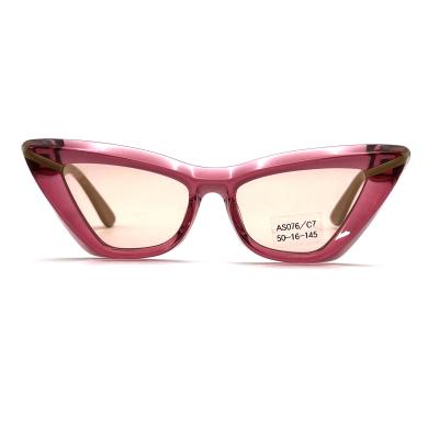 China Acetate Sheet Butterfly Eye Shape Acetate Frame Sunglasses-model AS076 ,Customized /OEM Sunglasses Factory for sale