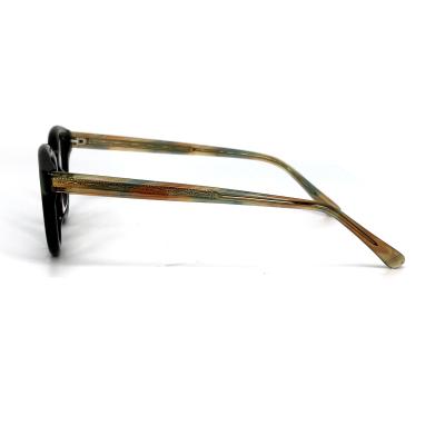 Cina Occhiali da vista in lamiera di acetato di forma tonda e chic Unisex -AD229,Fabbricante all'ingrosso in vendita