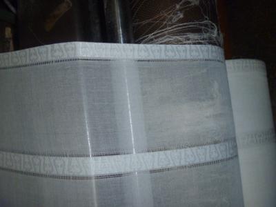 China JACQUARD SELVEDGE SPUN POLYESTER VOILE FABRIC for sale
