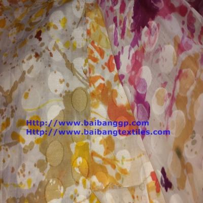100% COTTON CUT-JACQUARD VOILE PRINTING FABRIC