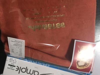 China BBTS super high Twisted metallic spun polyester voile fabric for muslim usage white bluishwhite dyeing printing for sale