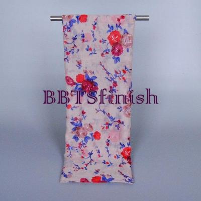 China Spun Polyester Voile Super High Twisted --- BBTSfinish Brand scarf and fabric supplying for sale