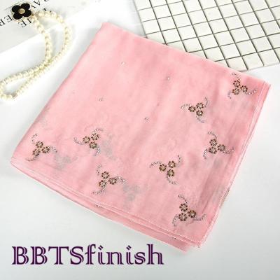 China Spun Polyester Voile Super High Twisted --- BBTSfinish Brand scarf and fabric supplying for sale