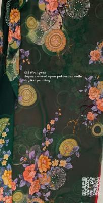 Digital spun polyester voile super twisted 2s/2z 1900t printing highest quality MADE IN JAPAN