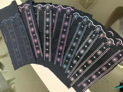 Linen embroidery fashion fabric