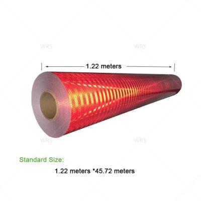 China Folha de filme retroreflector vermelho para sinalização de trânsito e sinalização permanente à venda