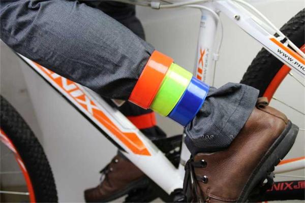 Quality High Visibility PVC Yellow Reflective Snap/Slap Bracelet Ankle Fit 30cmx3cm for for sale