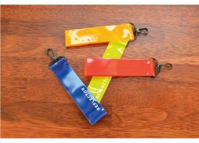 China 7 Days Sample Custom Logo Reflective Strap for Bag Fashion Black Metal EN 13356 Keychain for sale