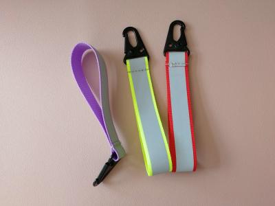China Custom Luminescent Light Wristlet Keychain Bracelet 15cm*4cm Heat Transfer for sale