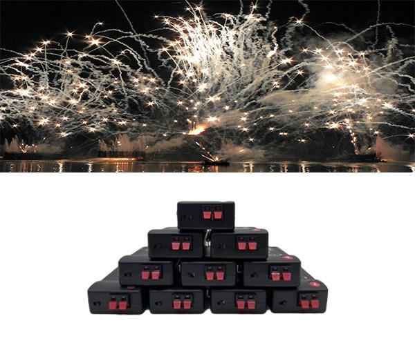 Quality 12 Cues Rechargeable Remote Control Stage Indoor Fountains Firing System for sale