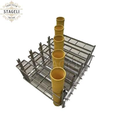 Quality 1.2 Inch Single Shots Fireworks Pyrotechnic Aluminum Alloy Display Racks for sale