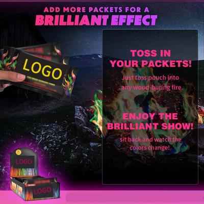China Mystical Effect Magic Powder Vibrant Colored Flames Bonfires Camping Fireplaces Christmas Parties New Year-a Fireworks for sale