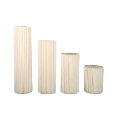 China 2024 Wholesale 4pcs Folding Paper Dessert Display Stand White For Event for sale