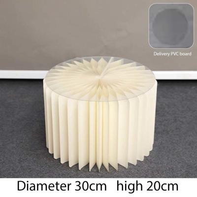 China 2024 Wholesale 4pcs Folding Paper Dessert Display Stand White For Event for sale