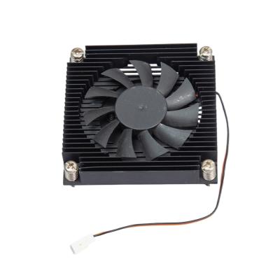 China Low Profile Aluminum Heatsink with DC Fan for Industrial Control Equipment for sale