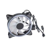 Quality 12cm RGB LED Fan with Dual Interface 4Pin PWM High Airflow PC Cooling Fan for for sale