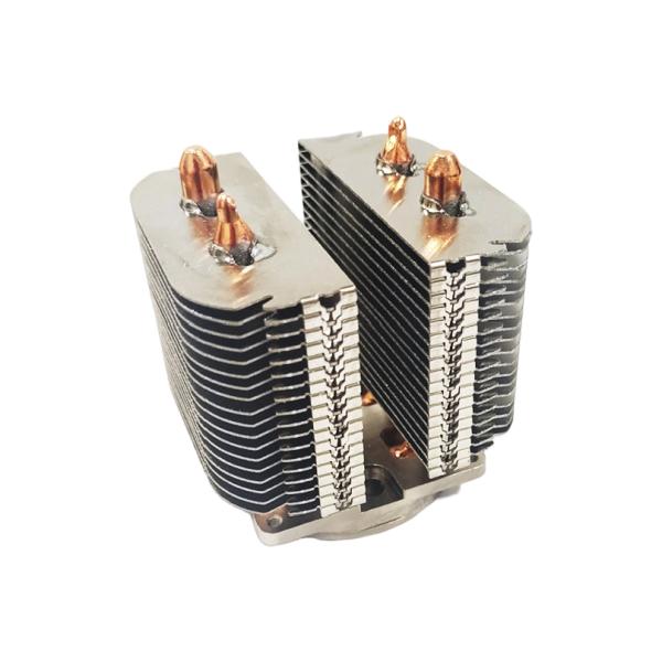 Quality Industrial Control Server Processor Heatsink Copper Aluminum Dual Heat Pipe High Efficiency Precision Cooling Module Esports for sale