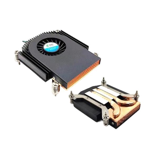 Quality LtraThin21mmCPUCooler2HeatPipesTurbo Blower Fan for All in One PC HTPCIndustrialComputer LGA115512001700 Low ProfileCPU Heatsink for sale