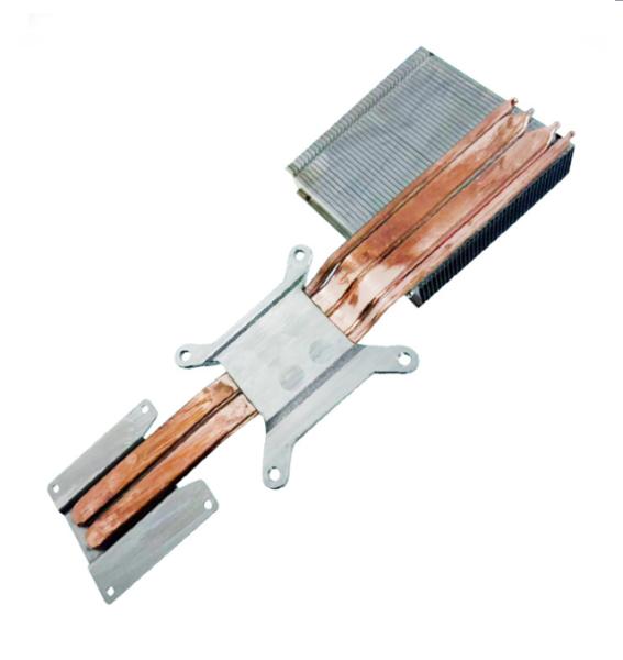 Quality 4 Heat Pipe All-in-one PC CPU Heatsink, Copper Base Soldered Fin Heat Sink, for sale