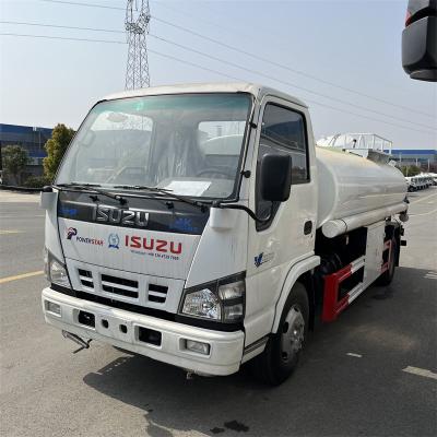 China 4X2 600P 120HP DIESEL ISUZU 5000 LITERS WATER TANK TRUCK CARBON STEEL TANK for sale