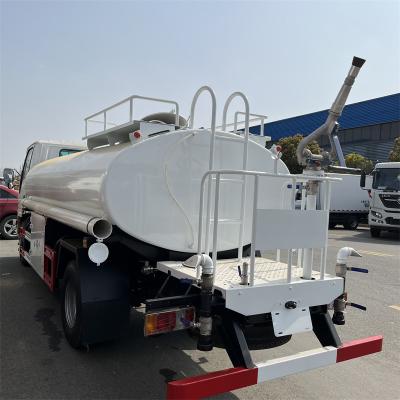 China 4X2 600P 120HP DIESEL ISUZU 5000 LITERS WATER TANK TRUCK CARBON STEEL TANK for sale