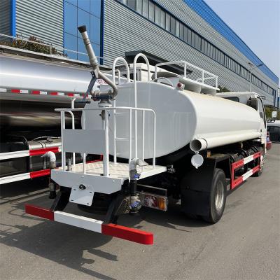 China 4X2 600P 120HP DIESEL ISUZU 5000 LITERS WATER TANK TRUCK CARBON STEEL TANK for sale