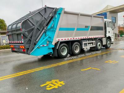 Cina 8x4 camion della spazzatura 12 ruote SHACMAN rifiuti compressore camion 30m3 in vendita
