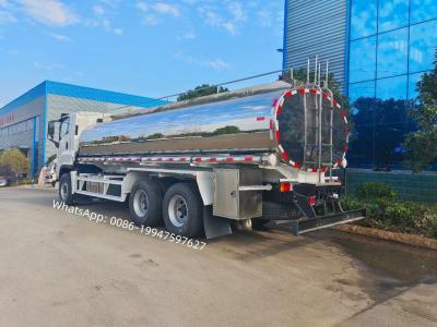 Cina 10 ruote 6X4 ISUZU camion con 20000 litri di acciaio inossidabile petroliere di latte in vendita