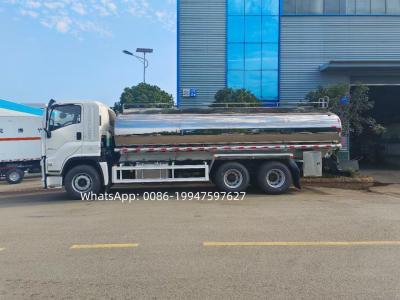 Cina 10 ruote 6X4 ISUZU camion con 20000 litri di acciaio inossidabile petroliere di latte in vendita