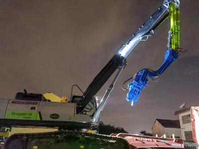 China Zoomlion Excavator Mounted Pile Driver 15 Meter For Hard Soil Projects Work for sale