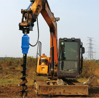China Hydraulic Earth Drilling Auger 8000N For 5-8 Tons Excavator for sale