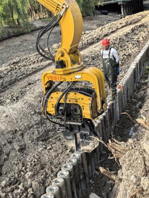 China 12 Meter 360° Rotation Vibro Hammer For 30-33 Ton Excavator for sale