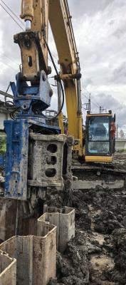 China 35ton SHANTUI Excavator Side Grip Hydraulic Pile Driver and Smooth Pile Lifting for 6-12M Pile Driver for sale