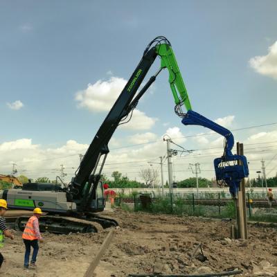 중국 경질 토양용 대형 파일 드라이버 | 12M 깊이 | 372KN 힘 | 고성능 진동 판매용