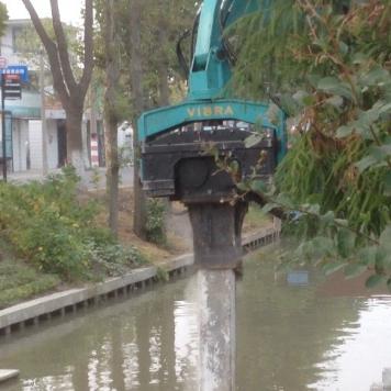 China Equipamento concreto de baixo nível de ruído da condução de pilha, motorista de pilha hidráulico da folha à venda