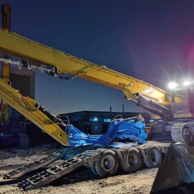 China Hydraulic Sheet Pile Driver - 535 KN Force & 18m Depth For Excavator Multi-Pile Works for sale