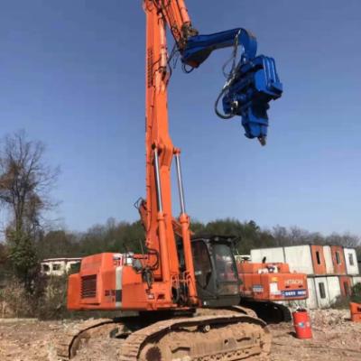 China High Efficiency Low Vibration Pile Driver - Excavator Mounted Easy Maintenance & 18m Max Pile Length for sale