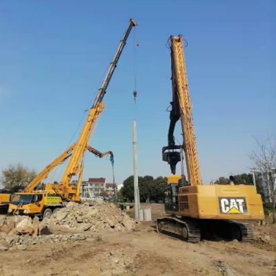 China High Frequency Excavator Pile Driver - 15m Pile Length & 40 Ton Heavy-Duty Application for sale