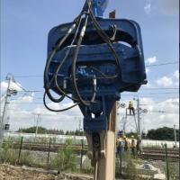 China High Precision Excavator Pile Driver - Vibratory Operation & 18m Max Pile Length for sale