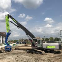 China High Precision Excavator Pile Driver - Vibratory Operation & 18m Max Pile Length for sale